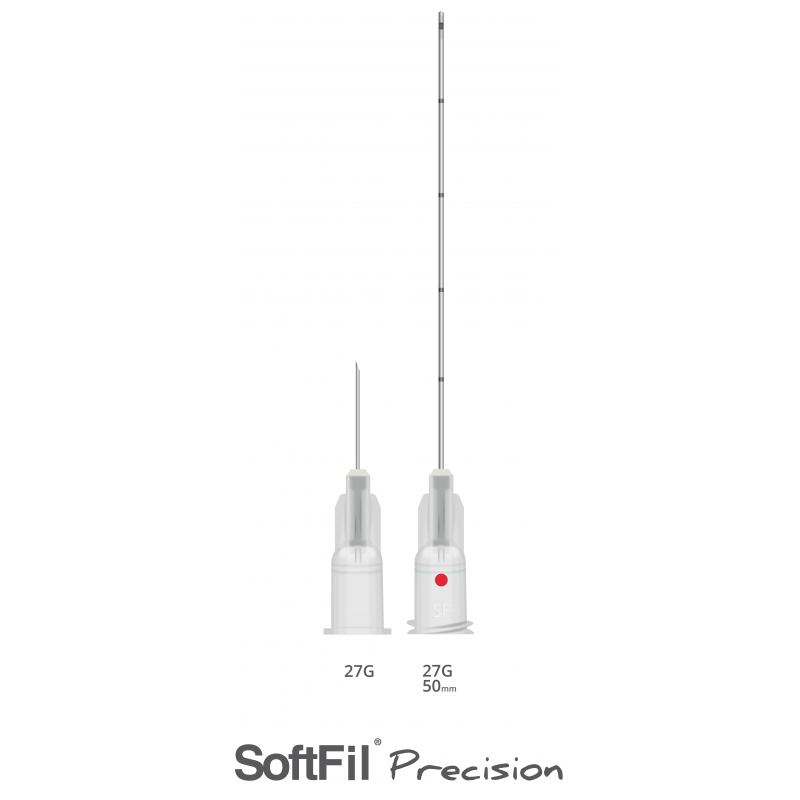 SOFTFIL 27G50mm/XL PRECISION MICROCANNULA - GREY/20