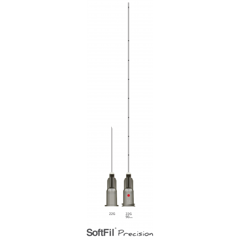 SOFTFIL 22G90mm/XL PRECISION MICROCANNULA - GREY/20