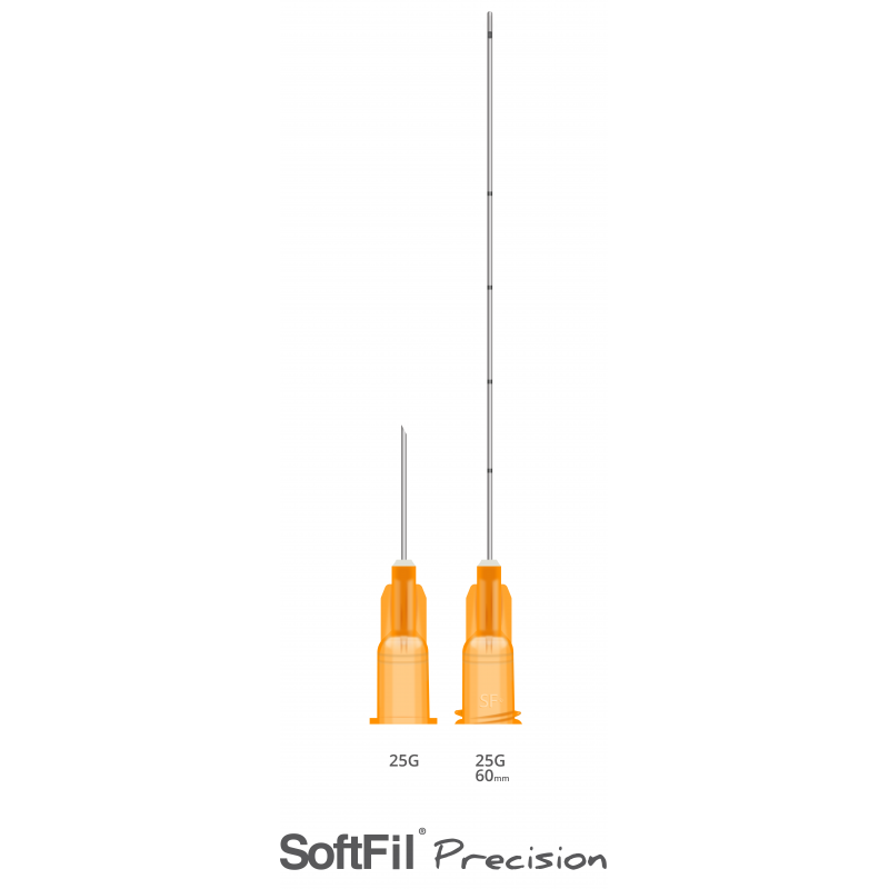 SOFTFIL PRECISION MICRO-CANNULA KIT ORANGE 25G 60 mm/XL - 20 Kits