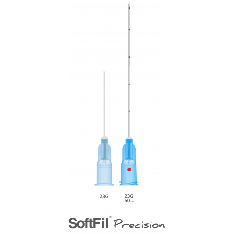 SOFTFIL 23G50mm/XL PRECISION MICROCANNULA - BLUE/20