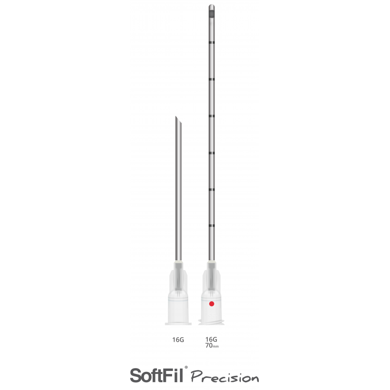 SOFTFIL 16G70mm/XL PRECISION MICROCANNULA - GREY/20