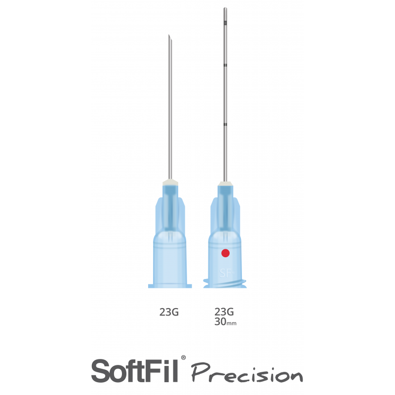 SOFTFIL 23G30mm/XL PRECISION MICROCANNULA - BLUE/20