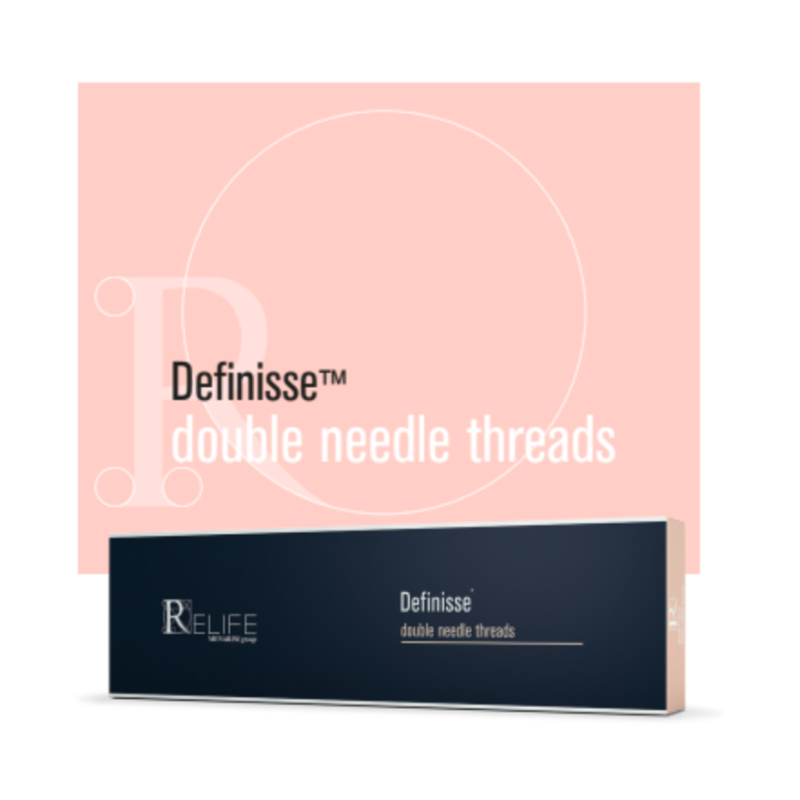 DEFINISSE DOUBLE NEEDLES THREADS -23 cm RELIFE/ 6