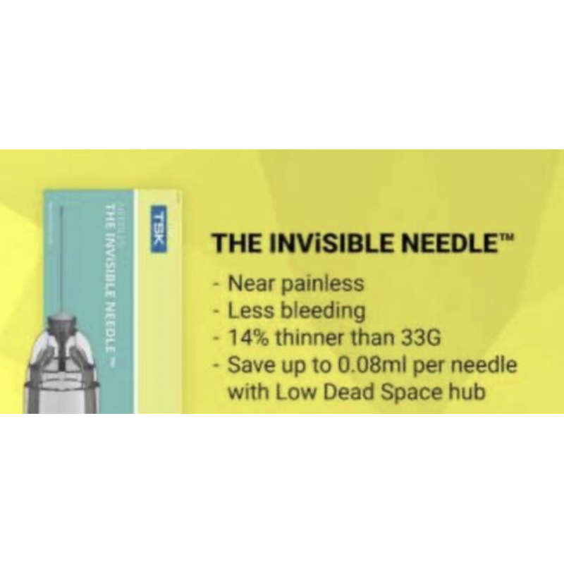 INViSIBLE NEEDLE 34Gx9mm TSK/100